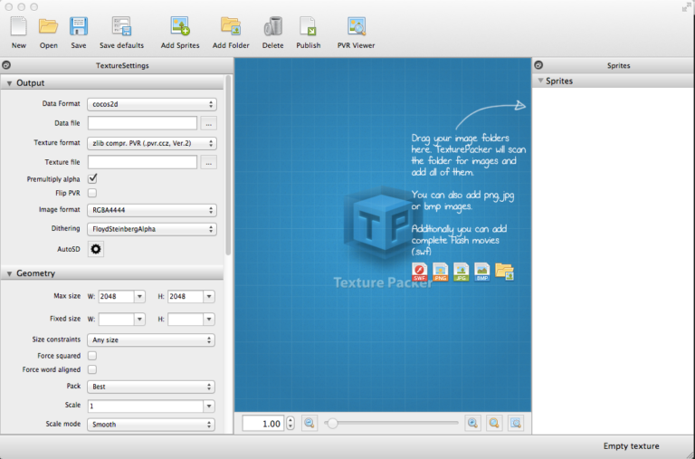 TexturePackerの使い方 - bravesoft